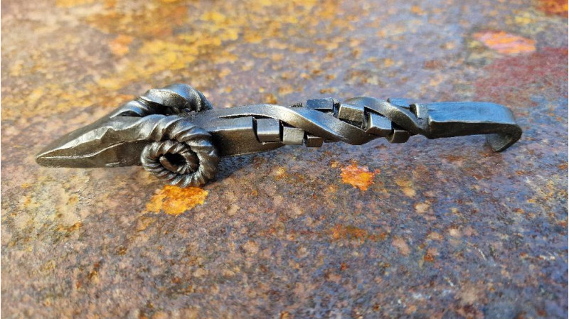 Décapsuleur artisanal tête de bélier forgé