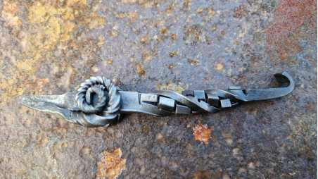 Décapsuleur artisanal tête de bélier forgé